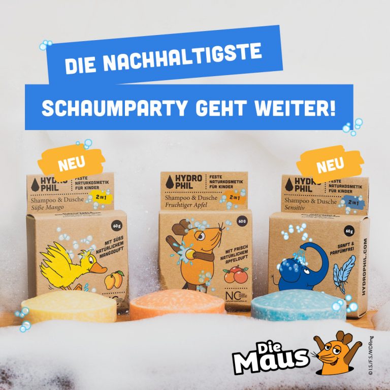 HYDROPHIL - feste Naturseife - Die Ente - SÜSSE MANGO
